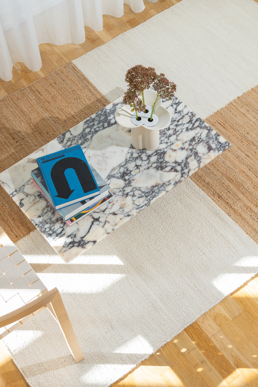 Jute Rug Big Checkered - Wine – Matias Moellenbach